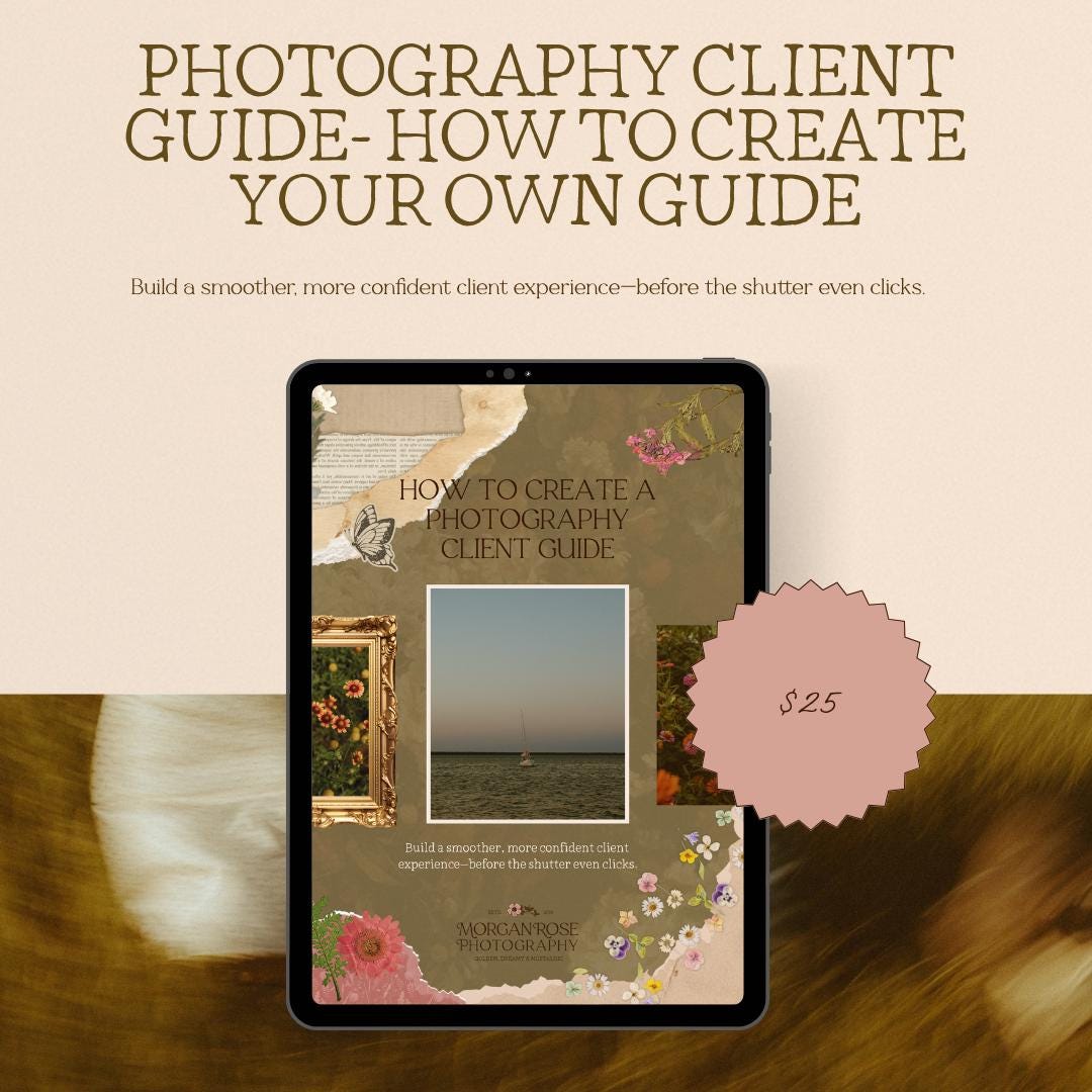 Guide- How to Create Your Own Photography Client Guide - Etsy