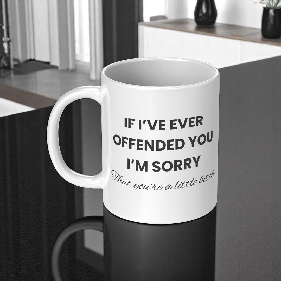 I’m Sorry You’re a Little Bitch Mug – Funny Sarcastic Coffee Cup – Rude ...