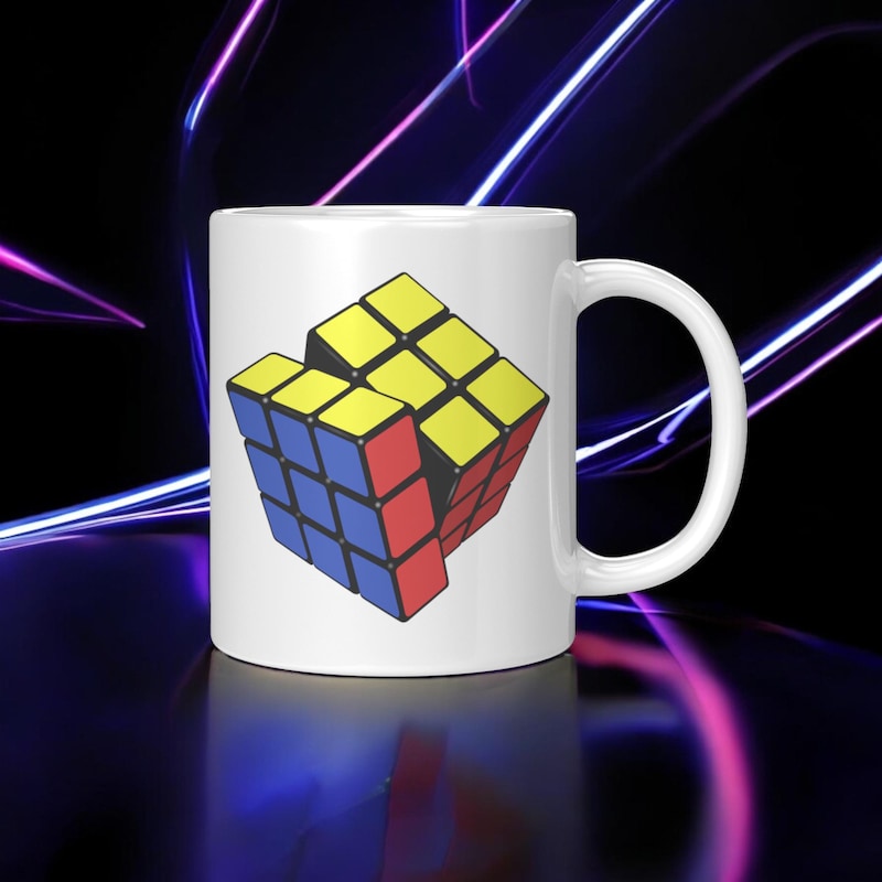 Rubik Cube Coffee Mug - Etsy