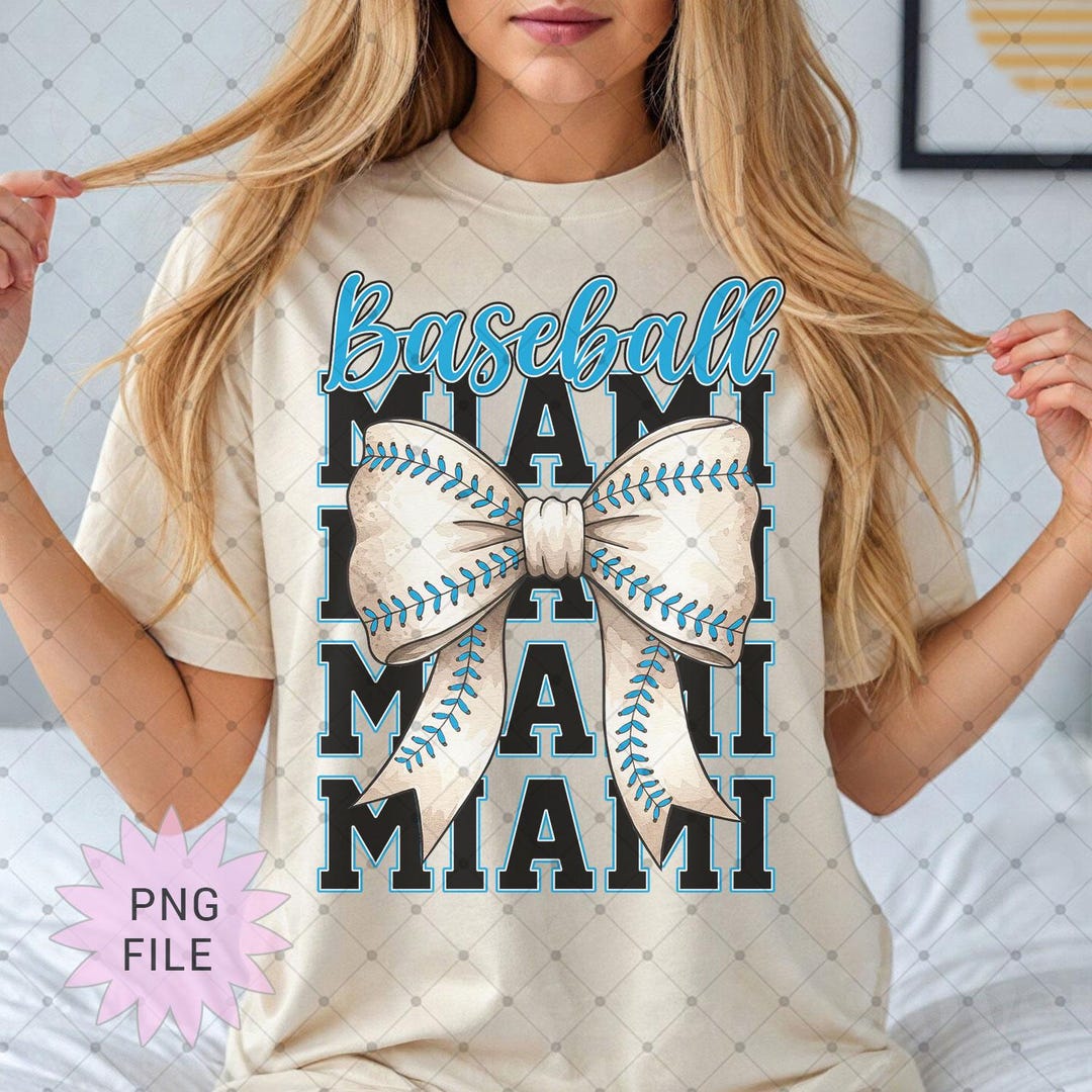 Miami Baseball Png, Miami Baseball Png, Game Day Digital Download ...