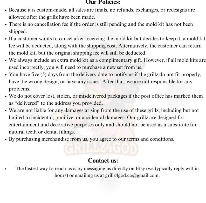 Custom 925 Sterling Silver Grillz: Solid Black Rhodium Color, Perm Cut ...