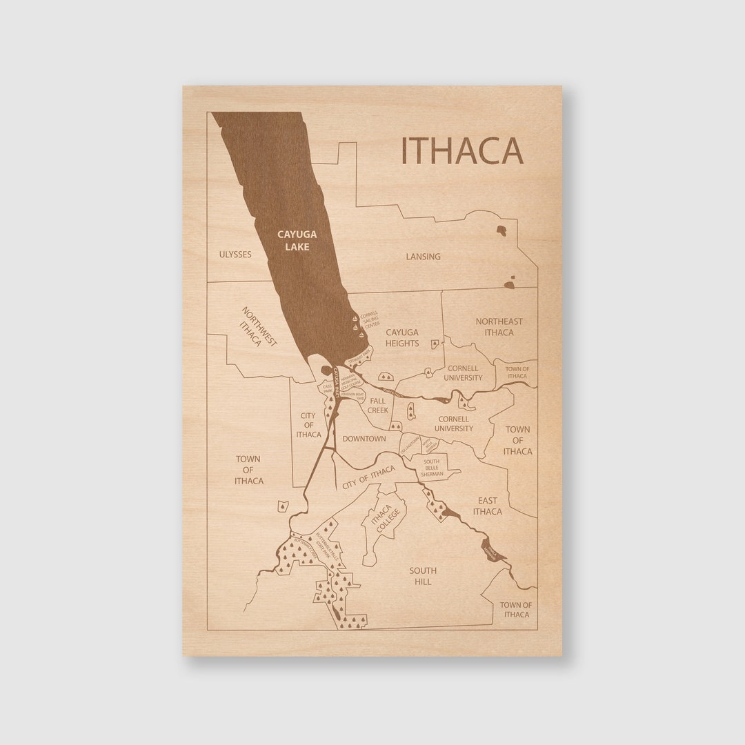 Ithaca New York Map, Ithaca Map, Ithaca Sign, Ithaca College ...