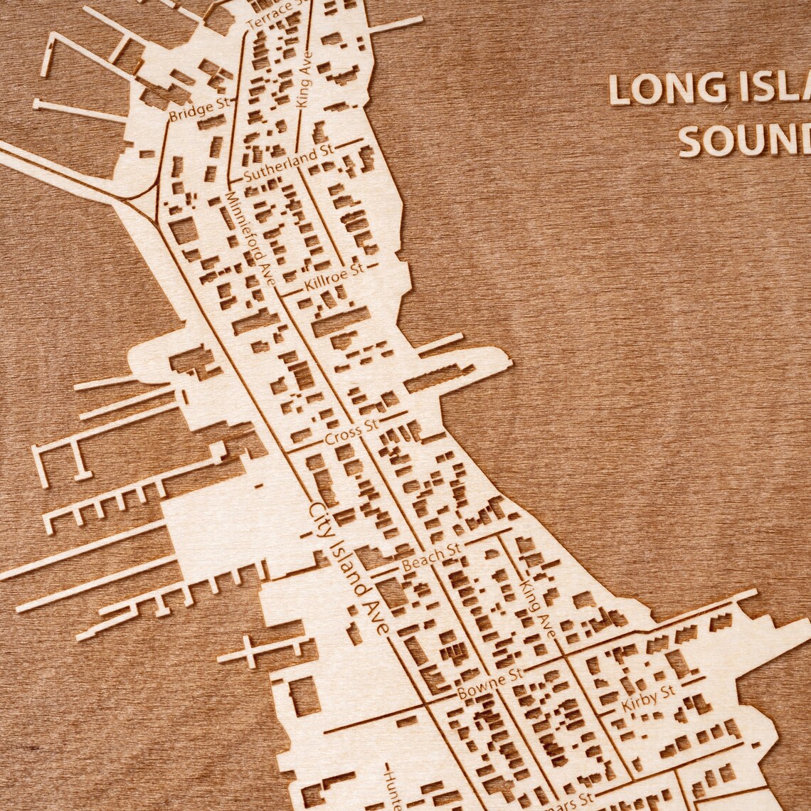 City Island Map Ready to Hang Customizable Wedding Gift | Etsy
