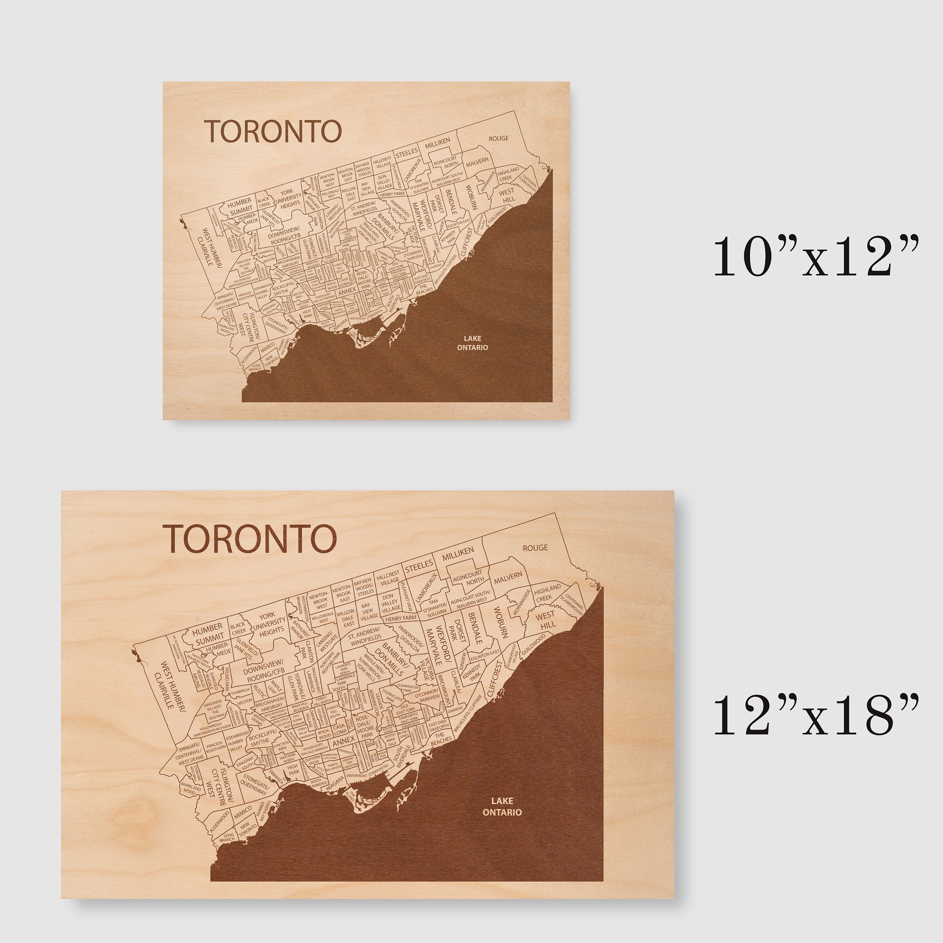 Toronto Wall Art Map of Toronto Toronto City Art Birthday | Etsy