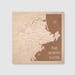 The North Shore Map - Engraved Wood Customizable Gift - 12x12 - Etsy