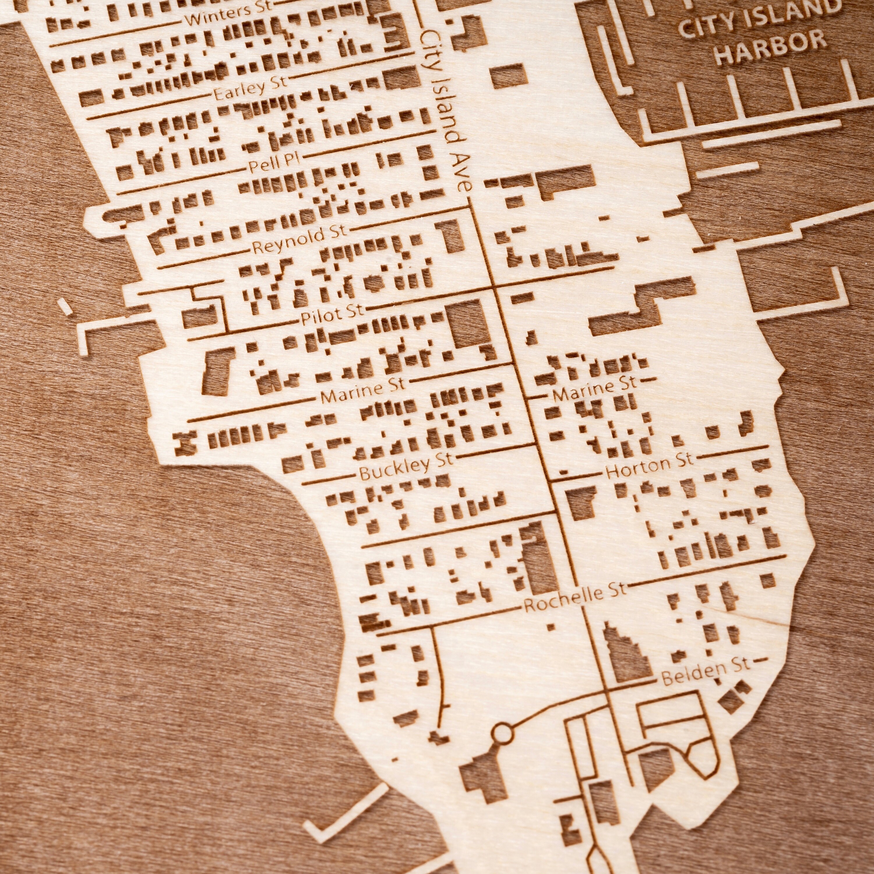 City Island Map Ready to Hang Customizable Wedding Gift | Etsy