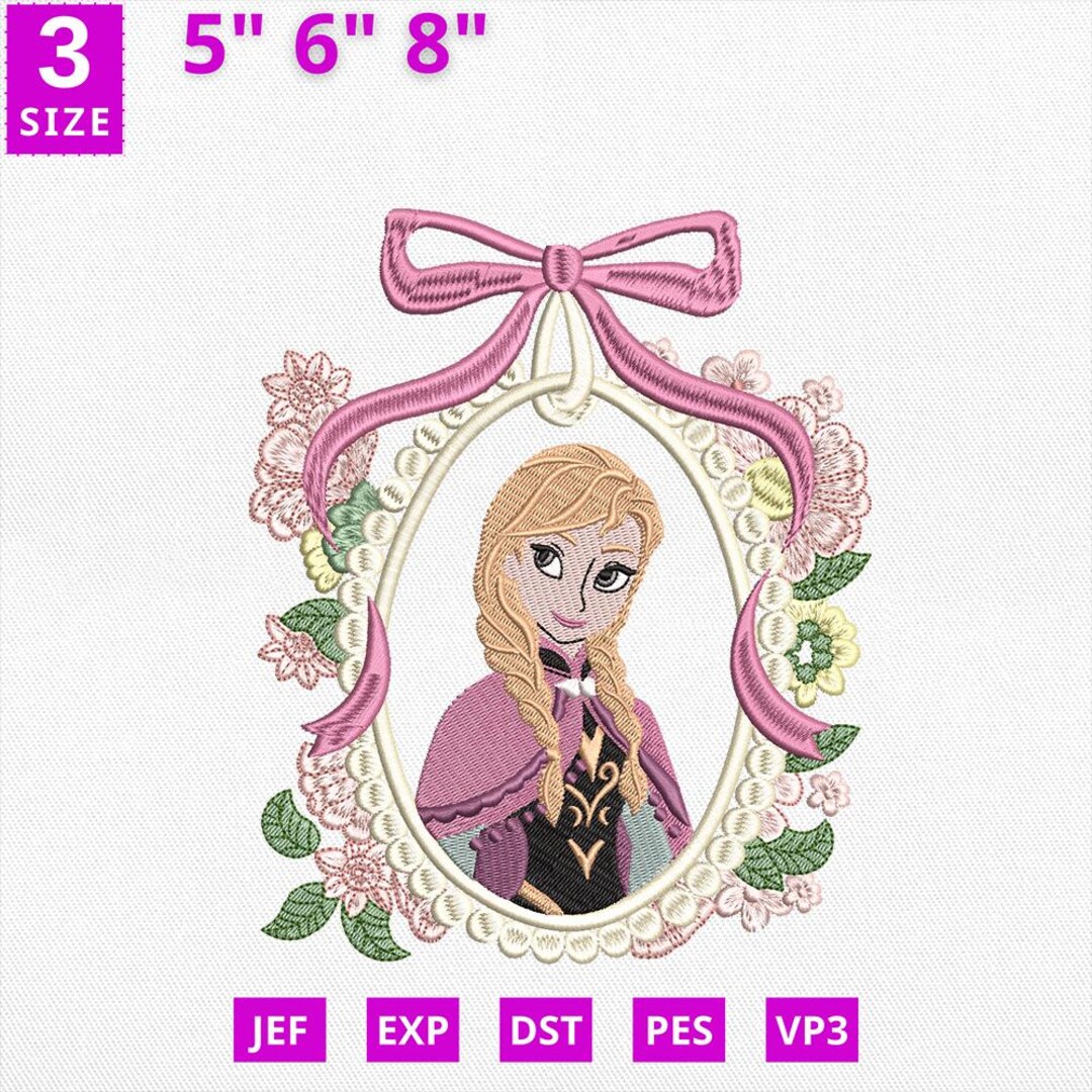 Coquette Princess Embroidery Design, Magic Kingdom Embroidery, Vintage ...