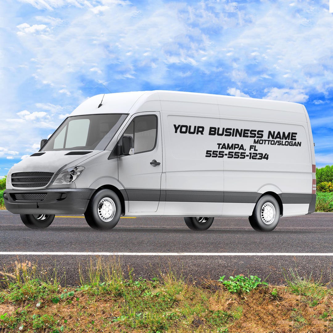 Large Business Vinyl Decals - Custom Fleet Vehicle Branding Graphics - Etsy