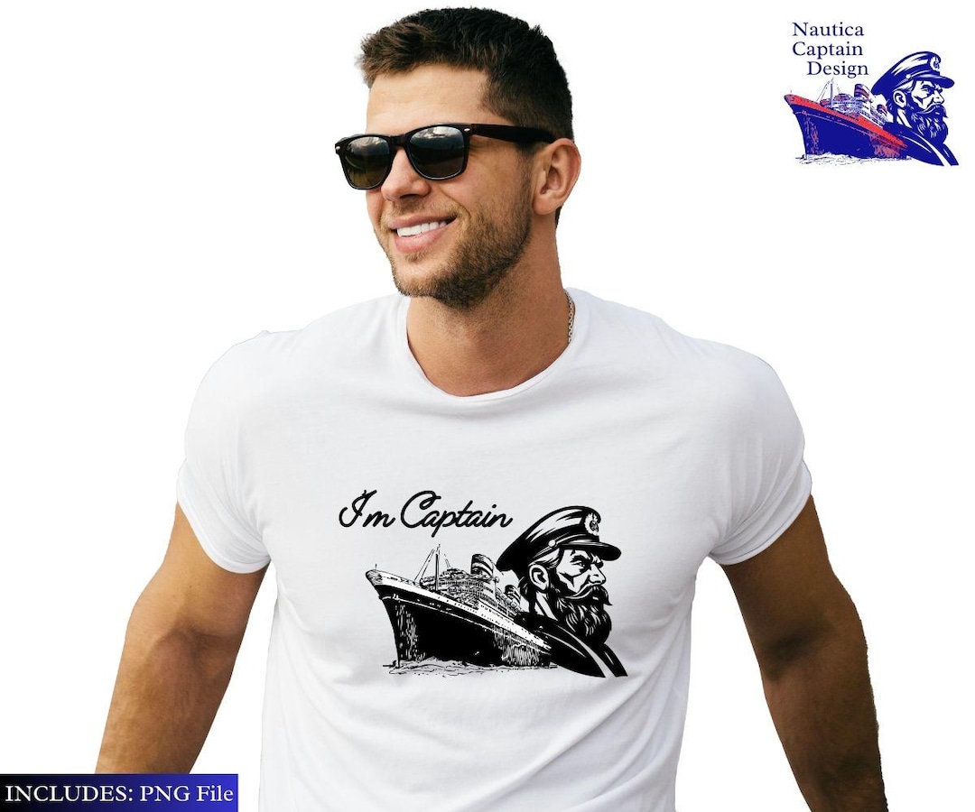 Nautical Captain PNG | Maritime Digital Print | Sailor Wall Decor ...