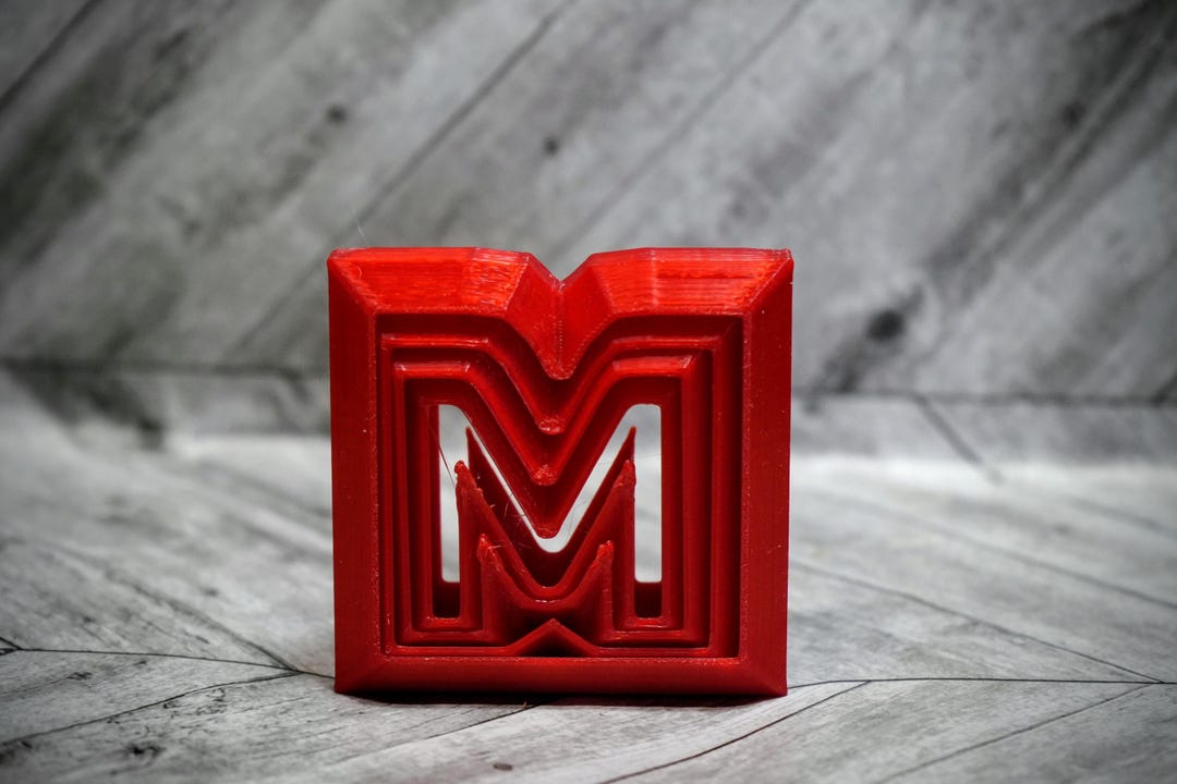 Personalized Letter M Fidget Mini - Custom Gift - Single Initial - 3D ...