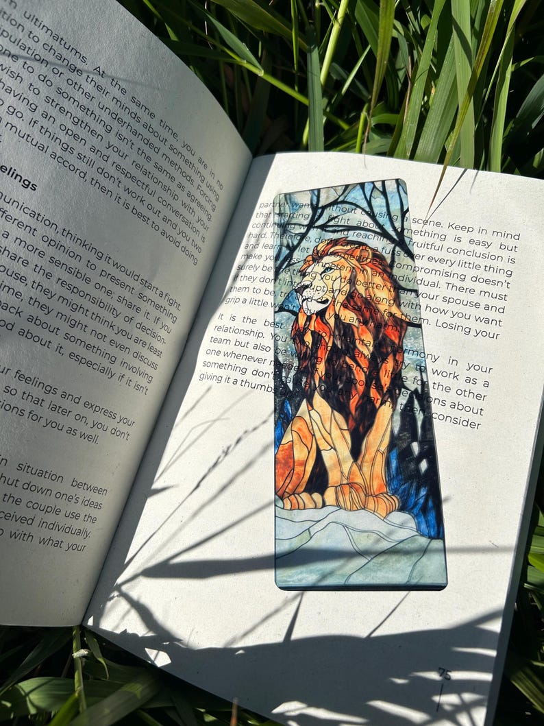 Aslan Lion of Narnia Bookmark - Handmade Literary Bookmark, the ...