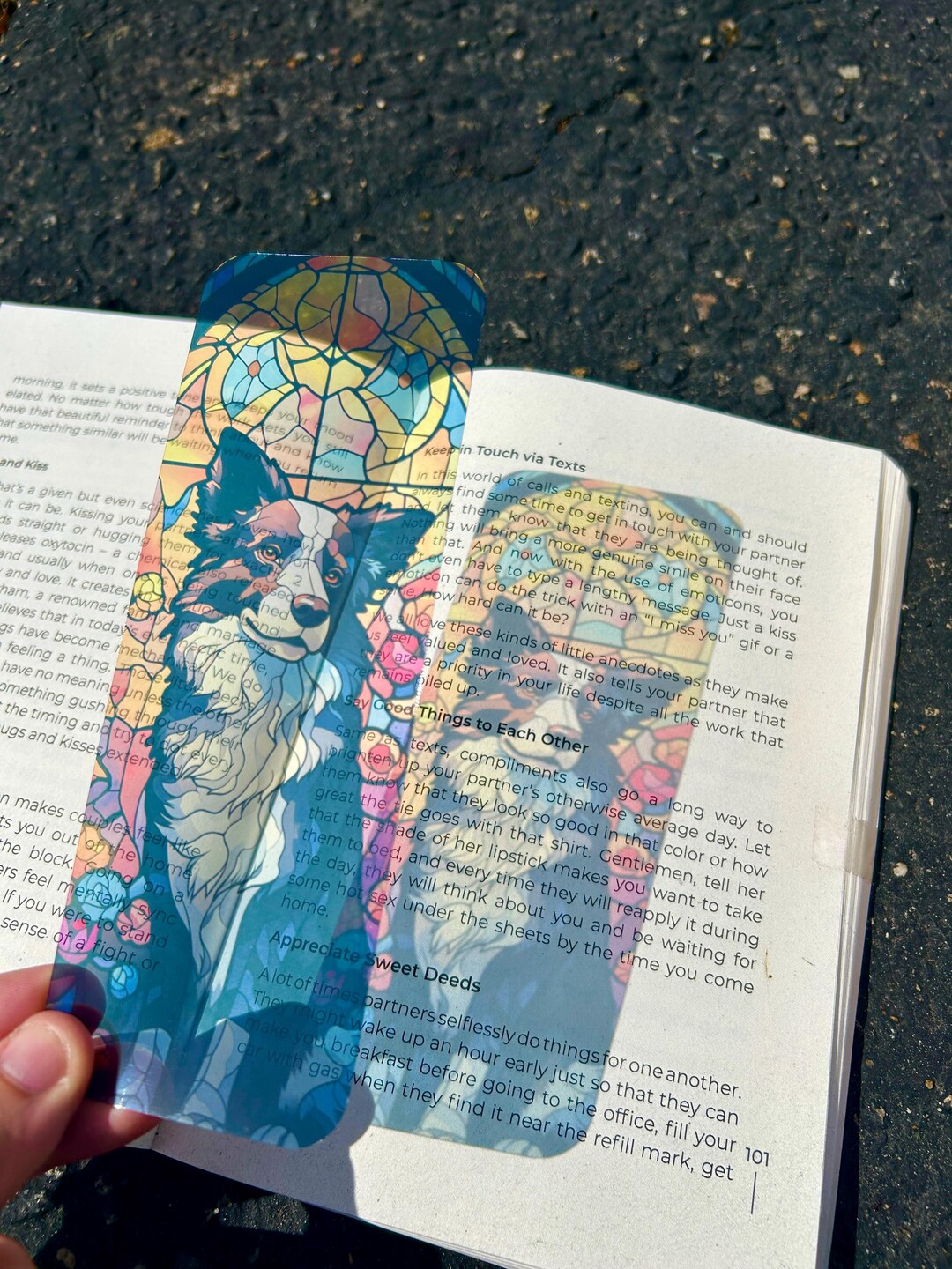 Stained Glass Border Collie Bookmark – Unique Gift for Dog Lovers ...