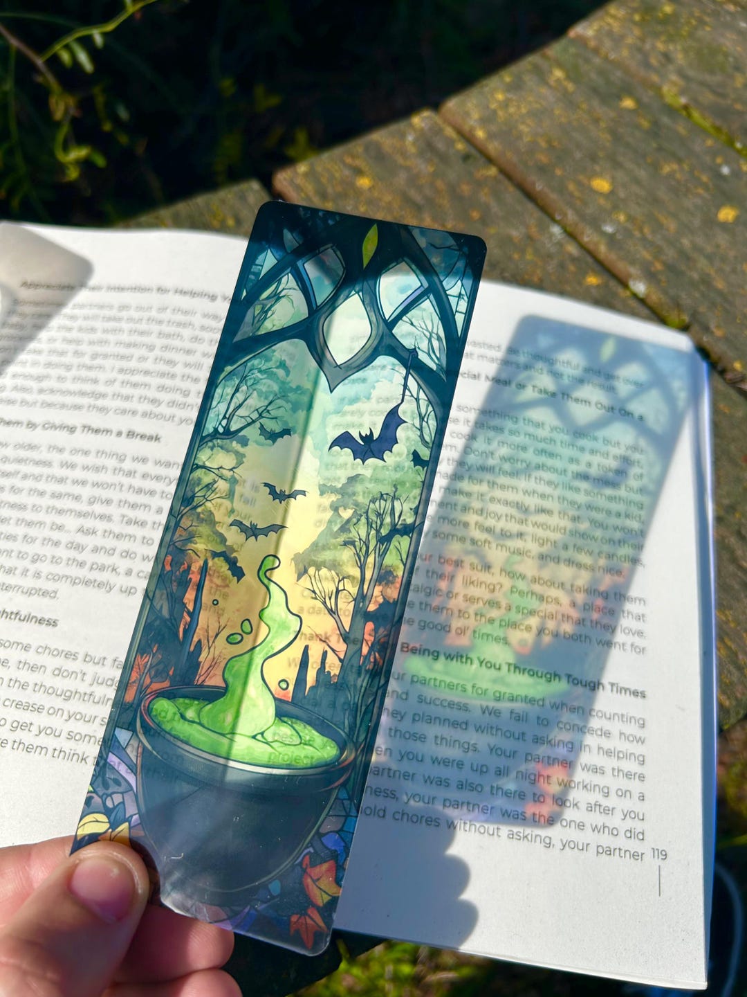 Spooky Halloween Bookmark, Witch, Pumpkin & Ghost Design, Scary Creepy ...