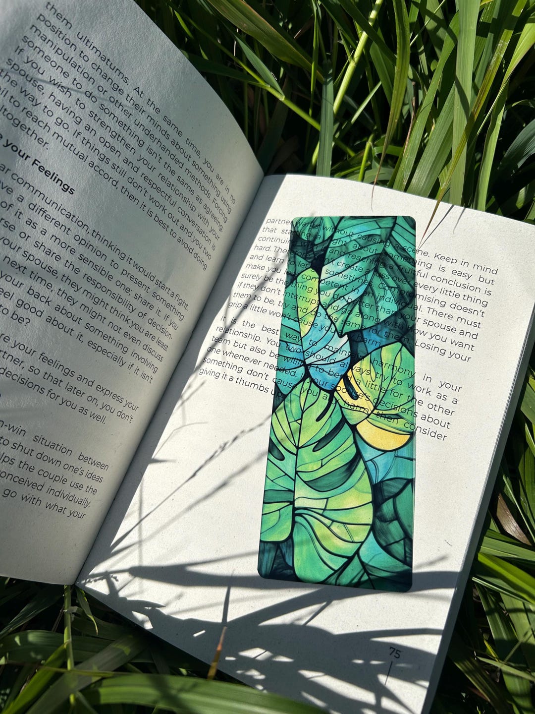 Monstera Deliciosa Bookmark - Swiss Cheese Plant Bookmark, Botanical ...