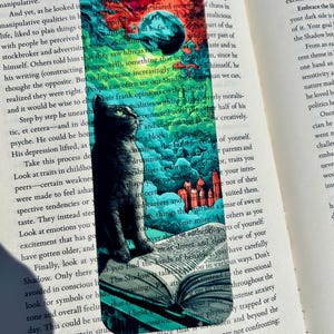 Pharaoh’s Cat Bookmark – Surreal Cosmic Cat Watching the Sky | Trippy ...