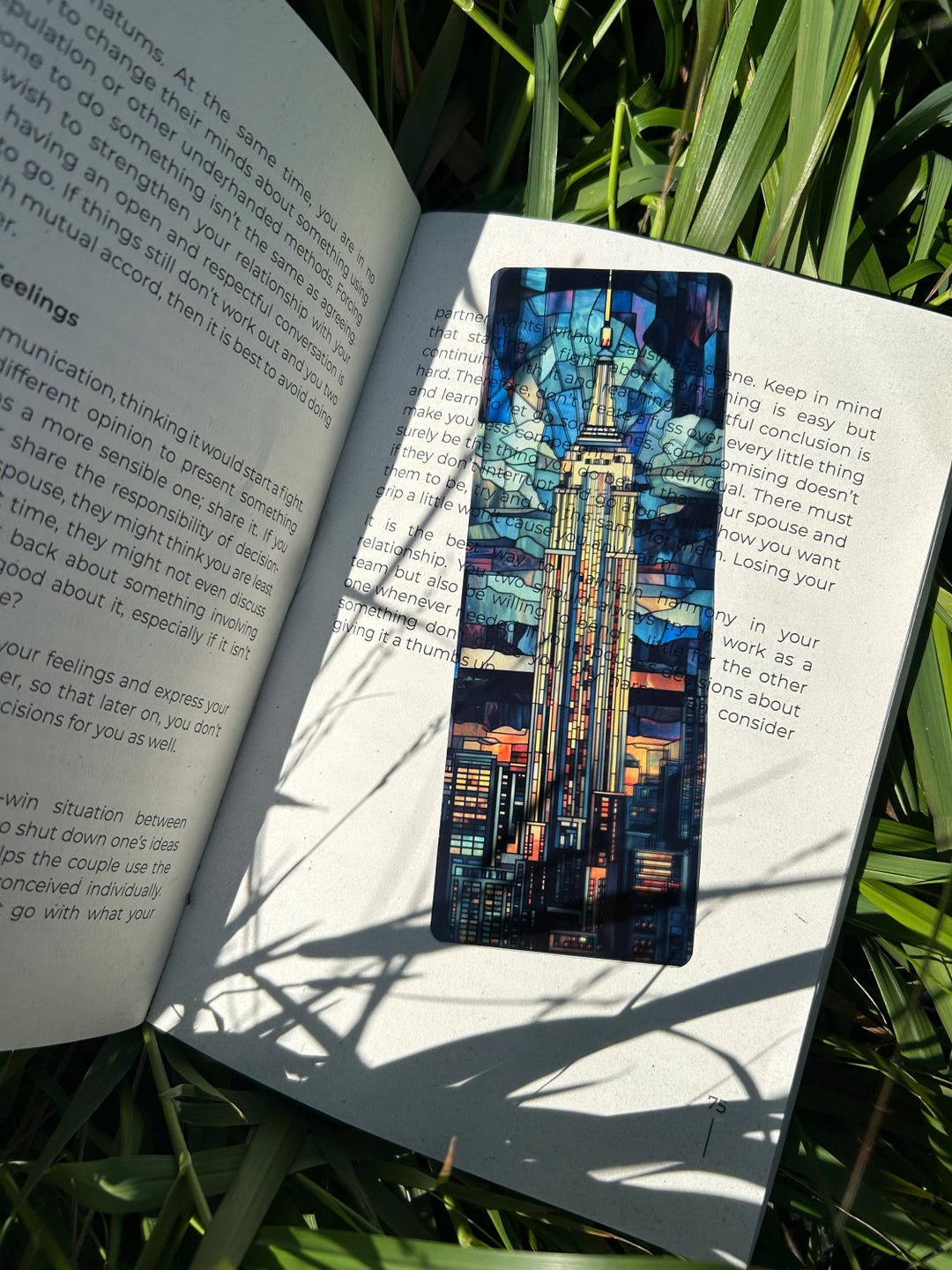New York Bookmark - Empire State Building, Iconic Landmarks Bookmark ...