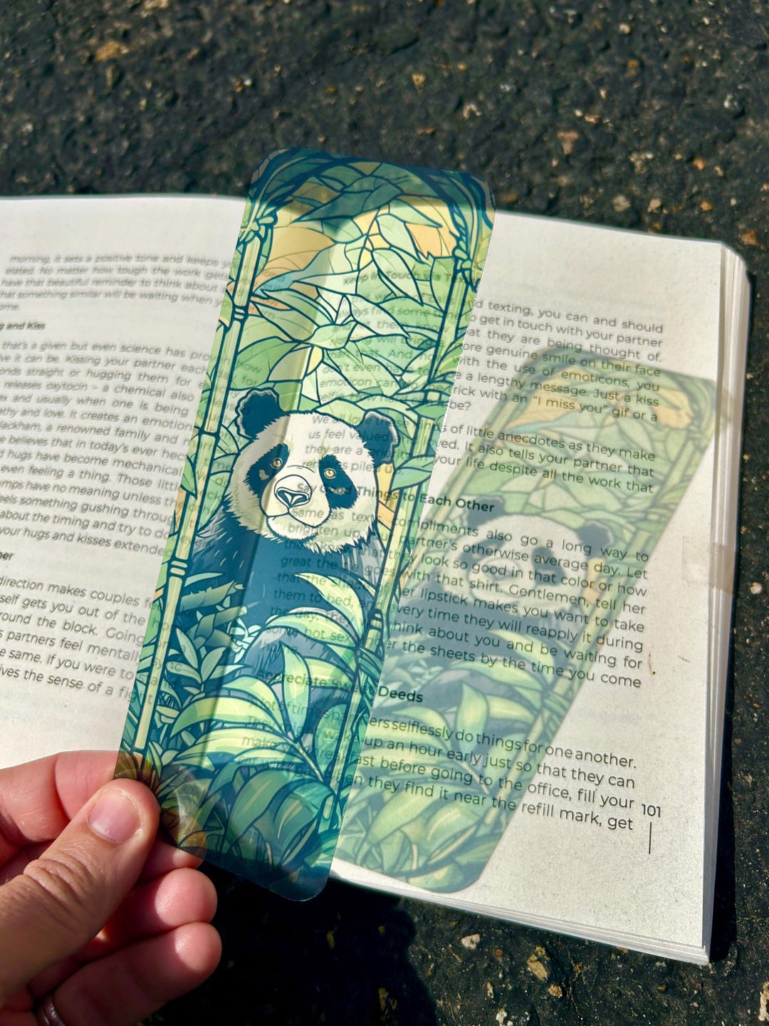 Bamboo Panda Bear Bookmark – Cute Panda Design, Bamboo Forest Inspired ...