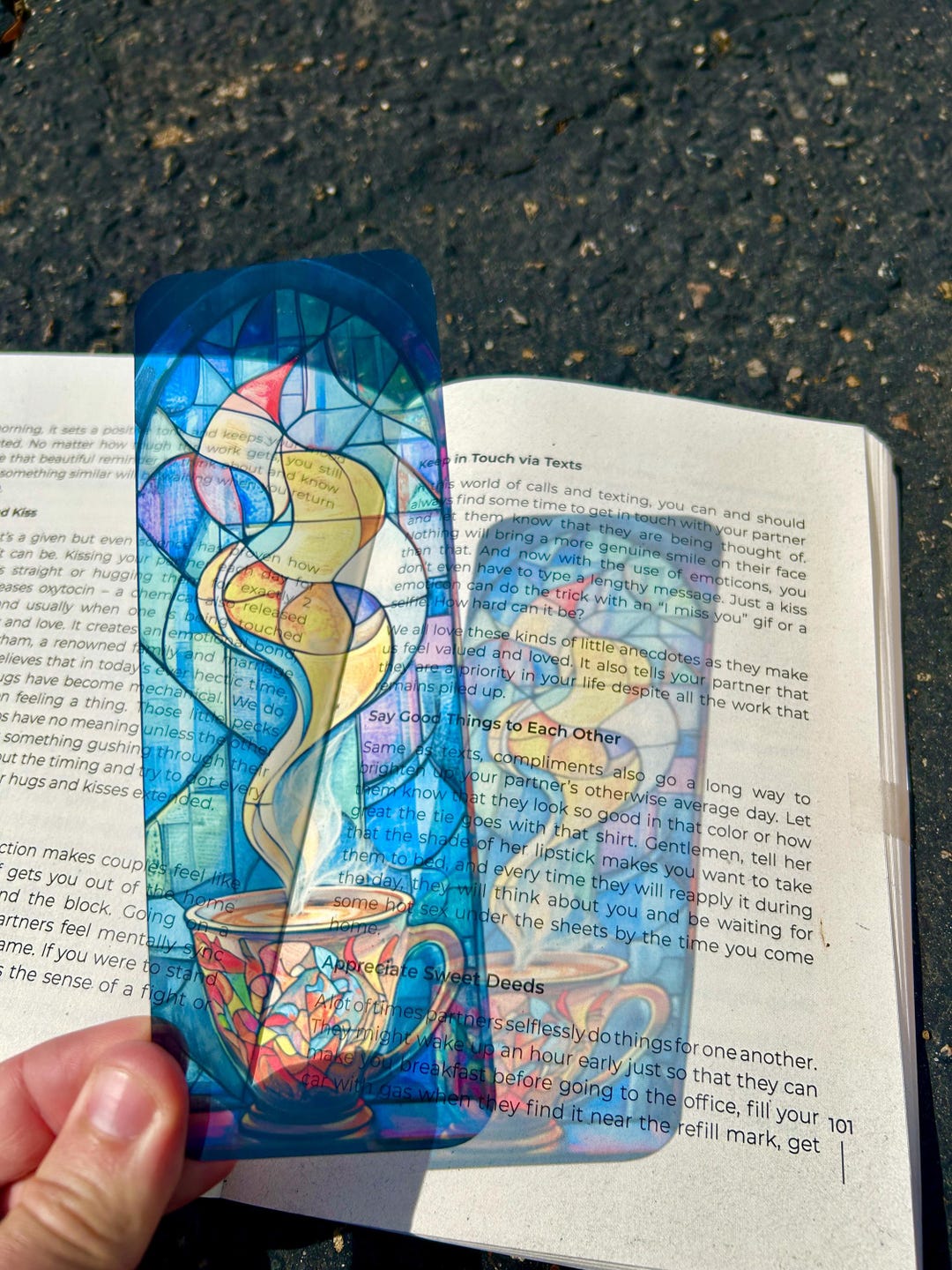 Stained Glass Coffee Lover Bookmark – Cozy Café Vibes, Unique Coffee ...