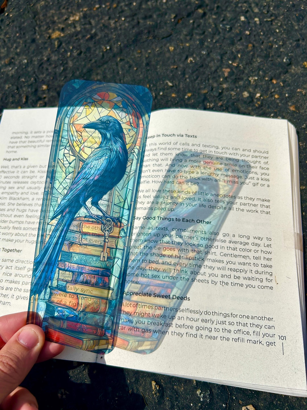 Clever Raven Library Bookmark – Stacked Books & Wise Raven Art ...