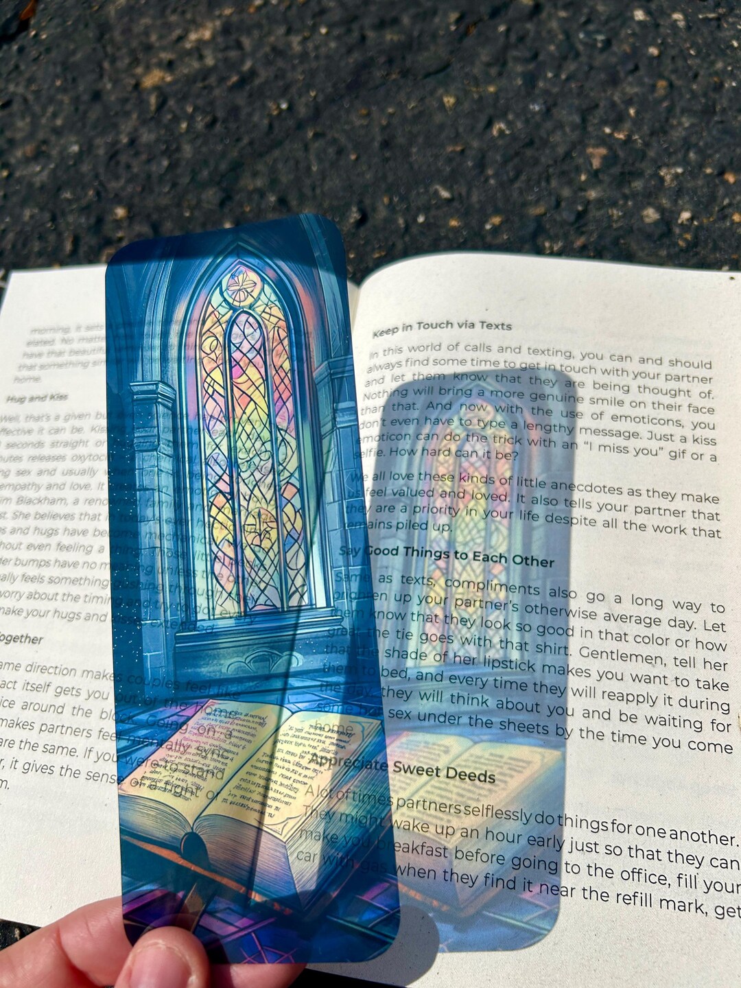 Stained Glass Church Bookmark – Elegant Cathedral-inspired Design ...