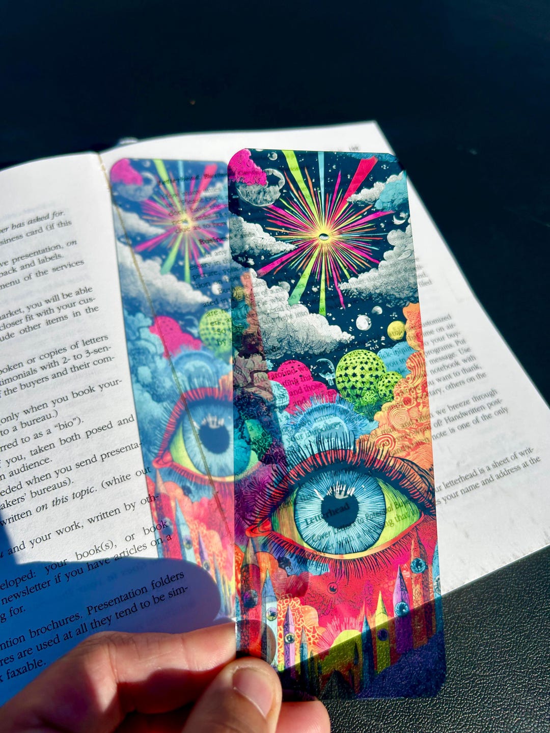All-seeing Eye Bookmark – Mystical Illuminati, Night Scene Art for ...
