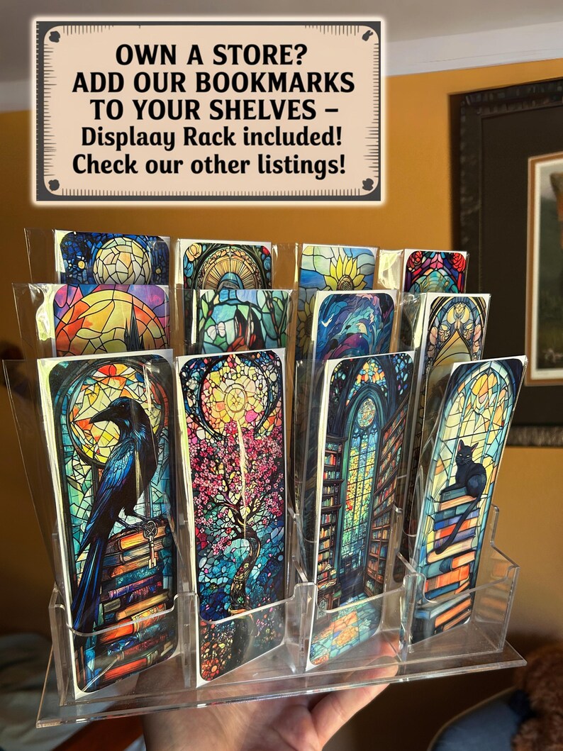 Stained Glass Church Bookmark – Elegant Cathedral-inspired Design ...