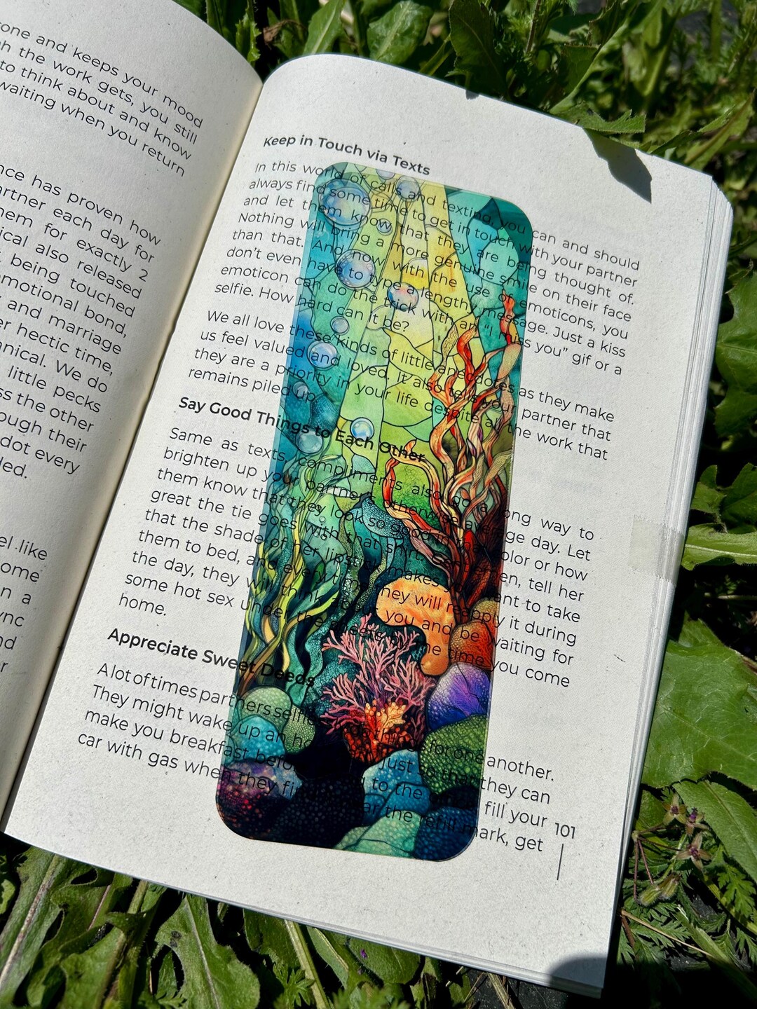 Under the Sea Bookmark - Ocean-themed Book Accessory, Marine Life Gift ...