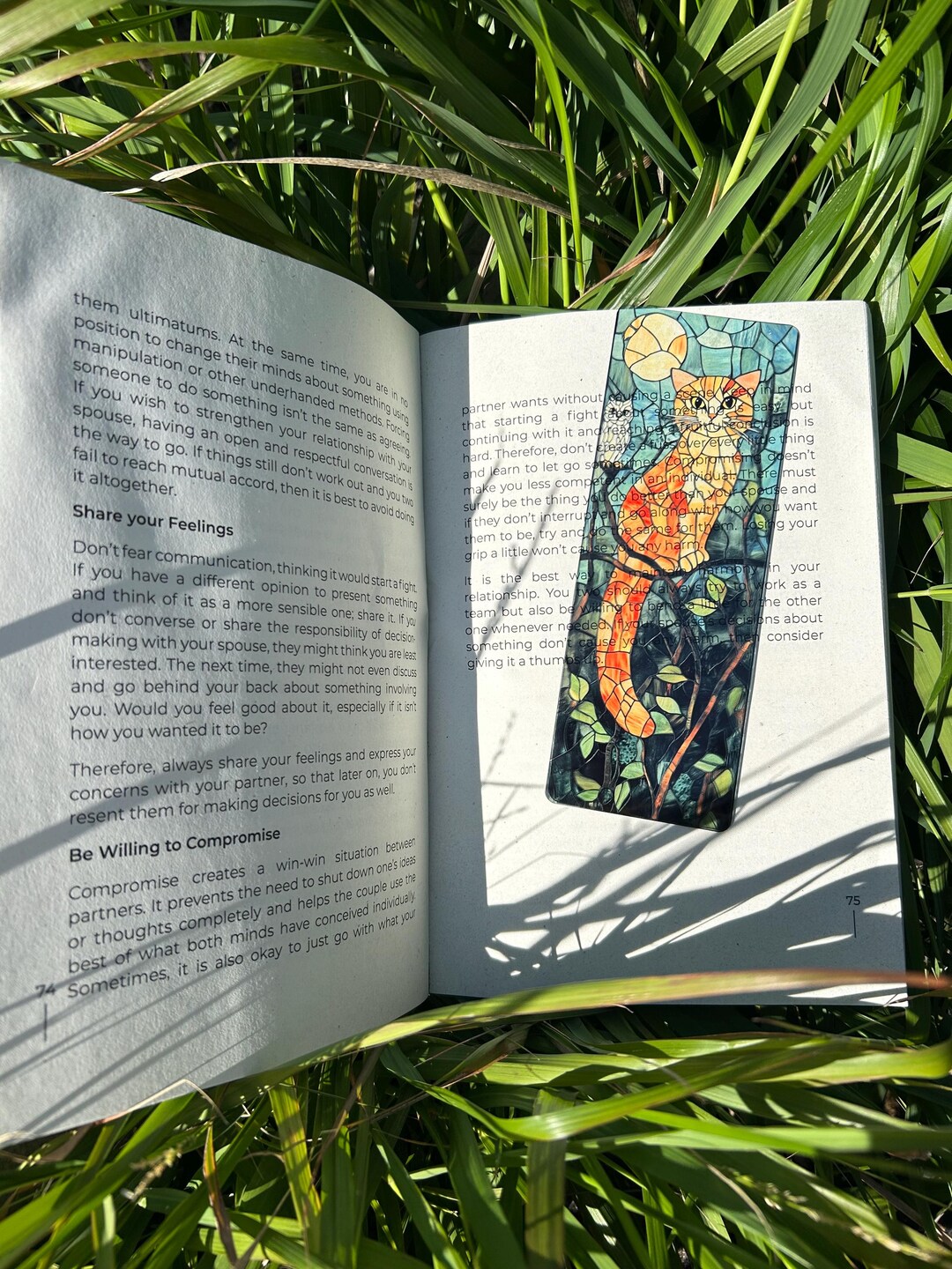 Tabby Cat Bookmark – Handmade Animal Bookmark, Cute Cat Lover Gift ...