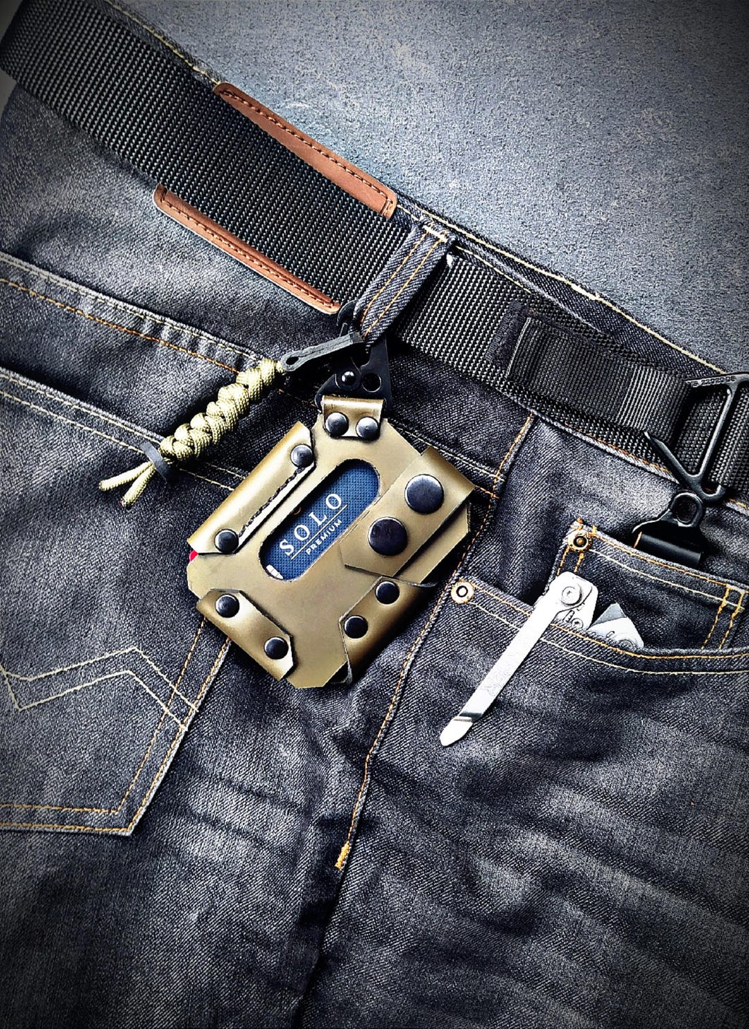 Leather EDC Wallet Clips Carry Metal Clip Wallet Slim and Secure ...