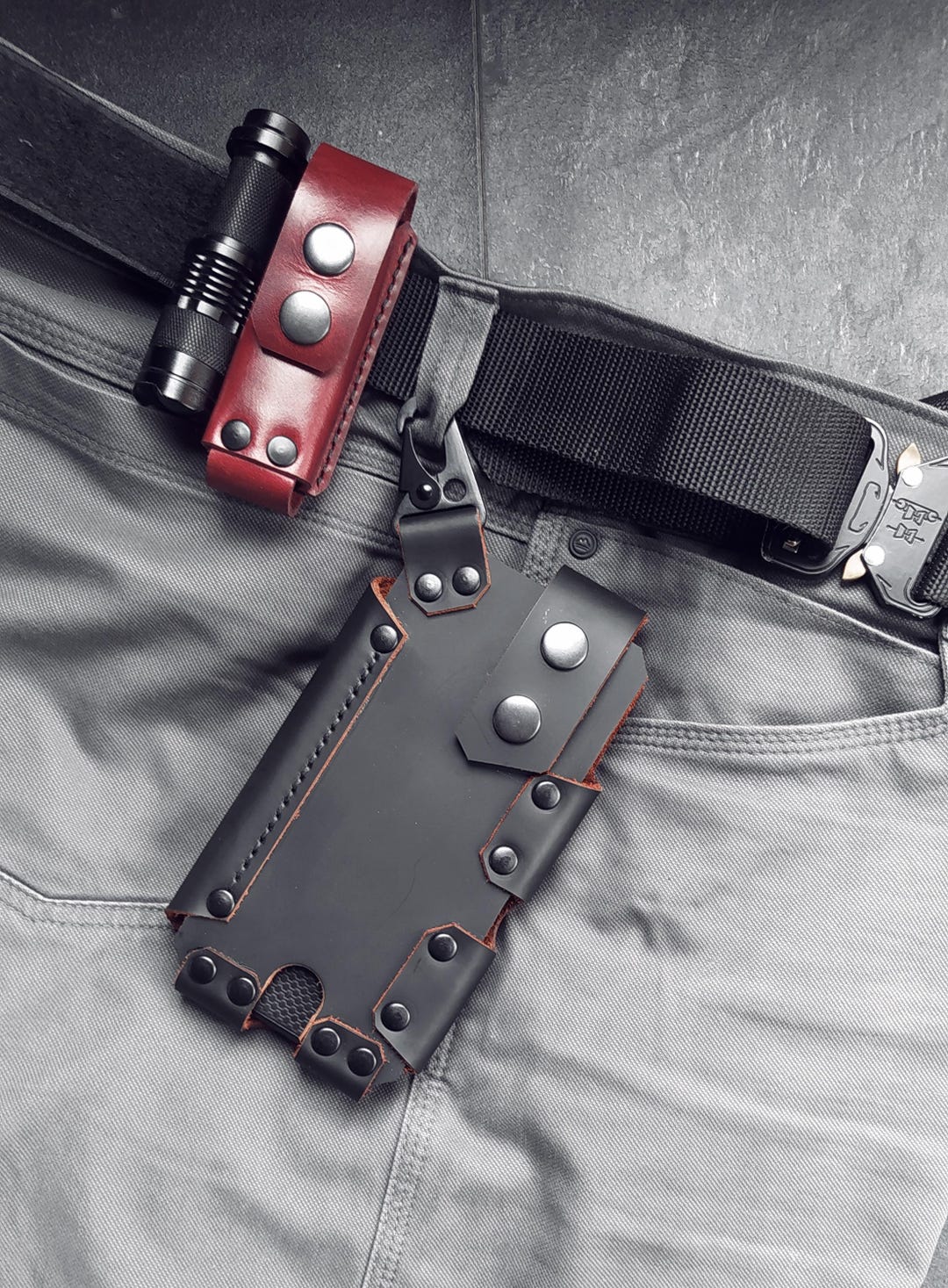 Leather iPhone Belt Case | Handmade Leather Phone Holster | Vertical ...