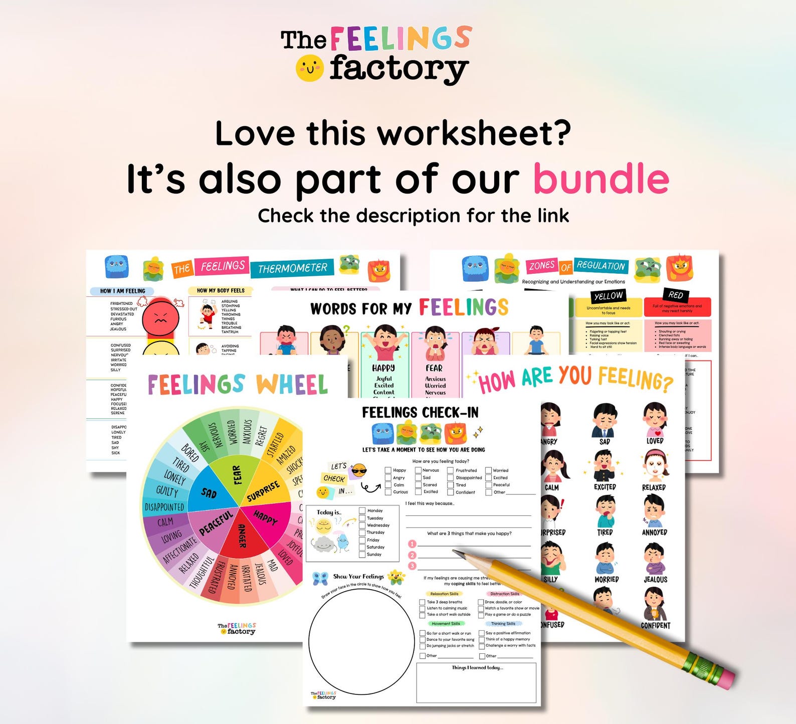 Feelings Vocabulary Poster: Social Emotional Learning Chart (instant ...