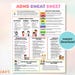 ADHD Cheat Sheet Handout, Coping Skills Tools, Therapy Resources, ADHD ...