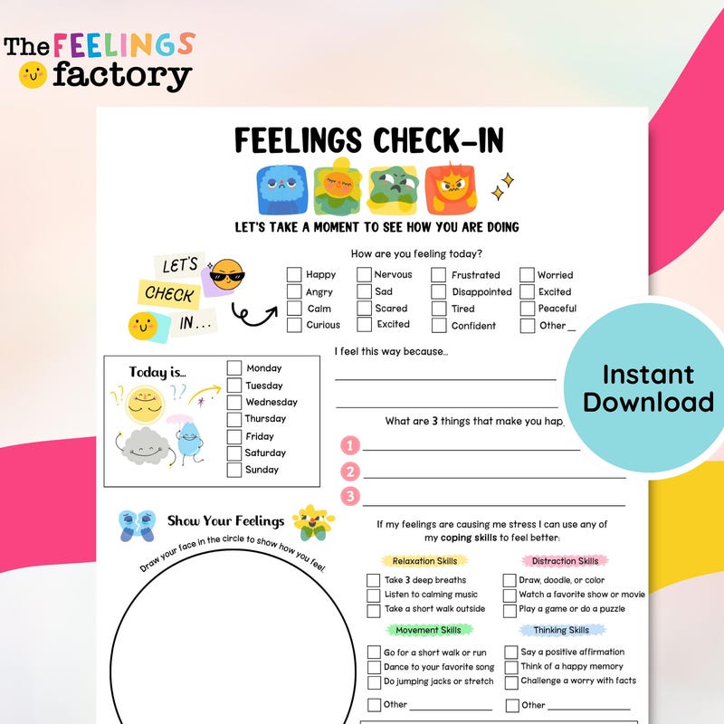Kid Check Sheet - Etsy