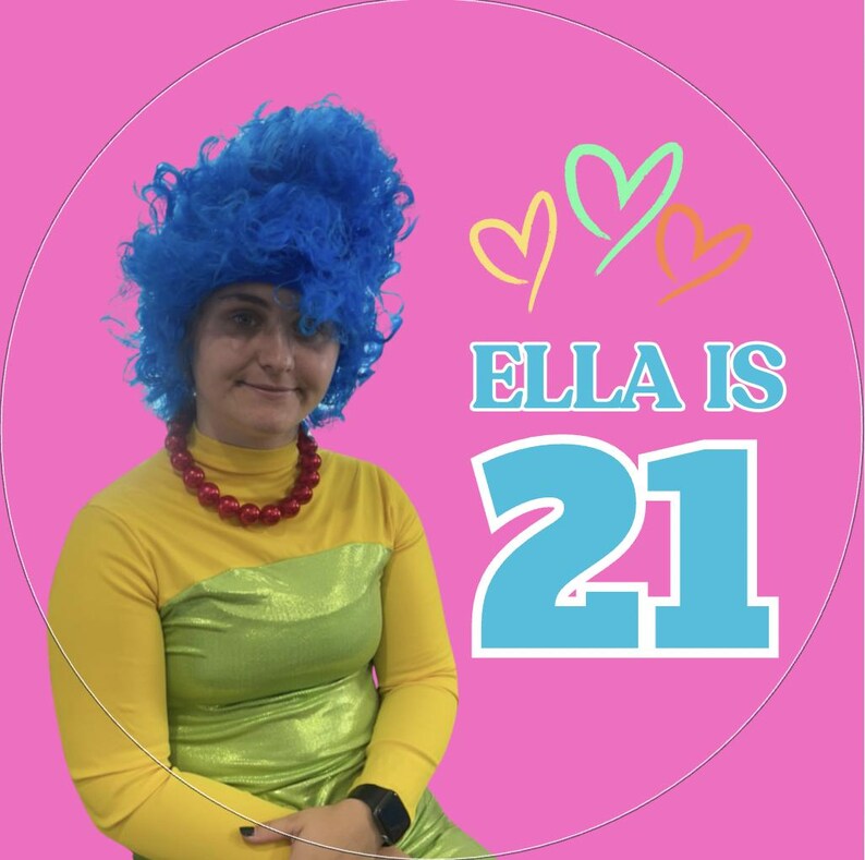 21st Birthday Stickers | Custom Party Stickers | Printable | Birthday ...