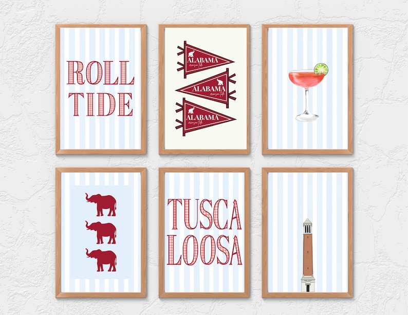 University of Alabama Print - Etsy