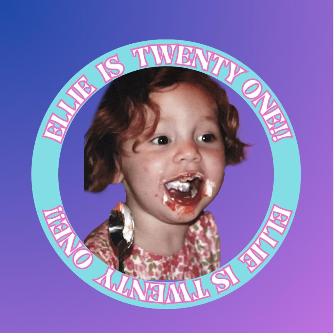 21st Birthday Stickers | Custom Party Stickers | Printable | Birthday ...