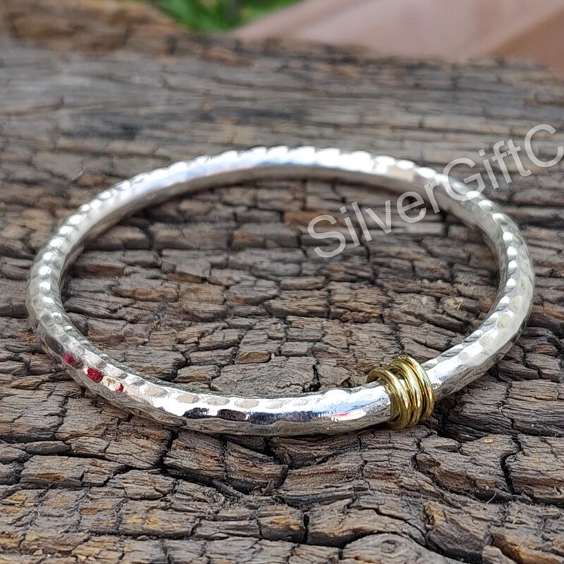 Silver Bangle - Etsy