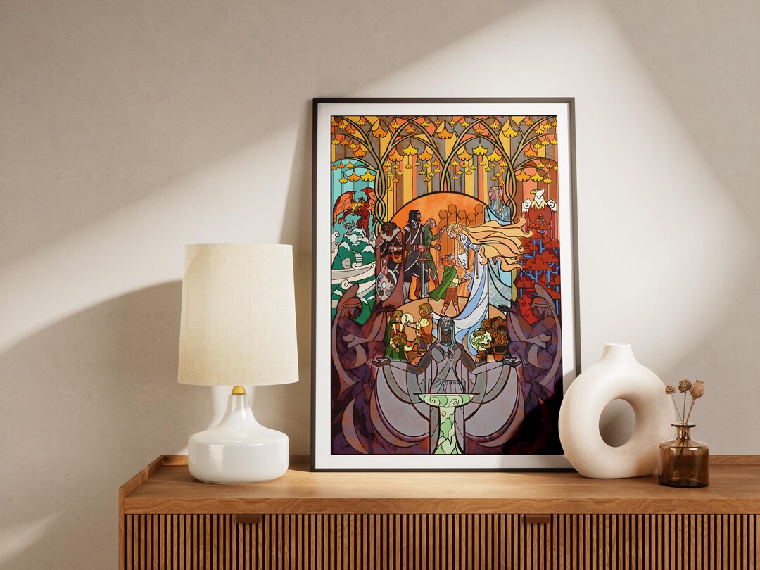 Lord of the Rings Poster Tile Art Room Decoration Lord of the Rings ...