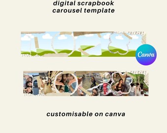 Instagram Scrapbook Carousel Template - Etsy