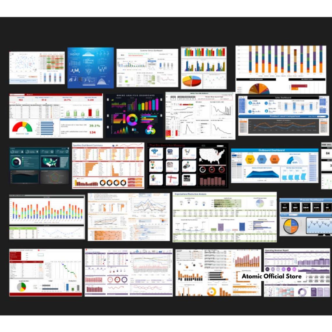 50 Excel Dashboard Templates, Data Analysis Tools (instant Download) - Etsy