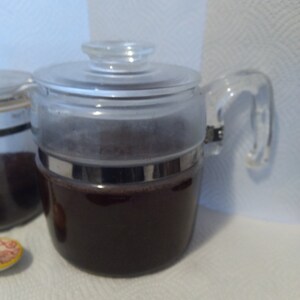 Vintage Pyrex Glass Coffee Pot 6 Cup, Pyrex Coffee Maker Percolator ...