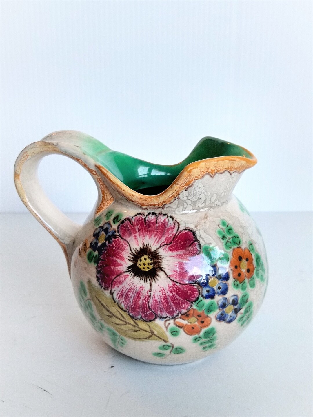 Gouda, Areo Royal Zuid Holland Pitcher Jug, Vintage Collectible Ceramic ...