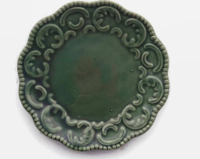 Green Pottery Plate California Pantry Classic Ceramics - Etsy