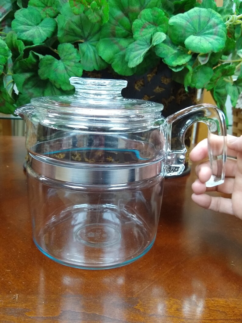 Vintage Pyrex Glass Coffee Pot 6 Cup Pyrex Coffee Maker - Etsy
