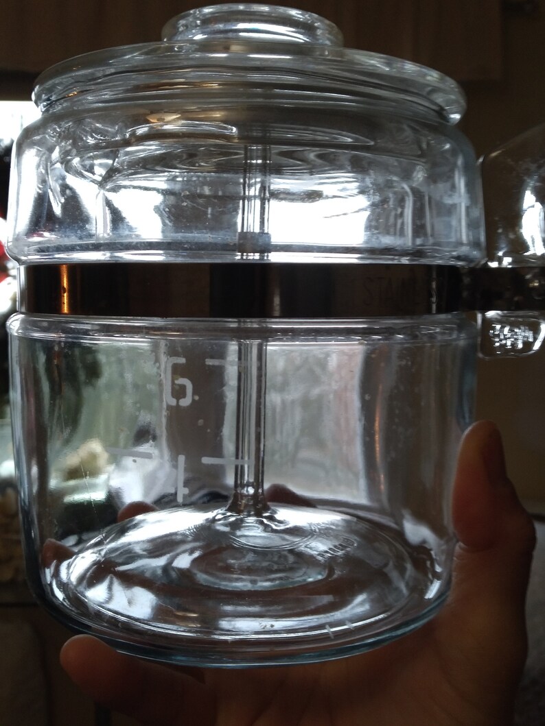 Vintage Pyrex Glass Coffee Pot 6 Cup Pyrex Coffee Maker - Etsy