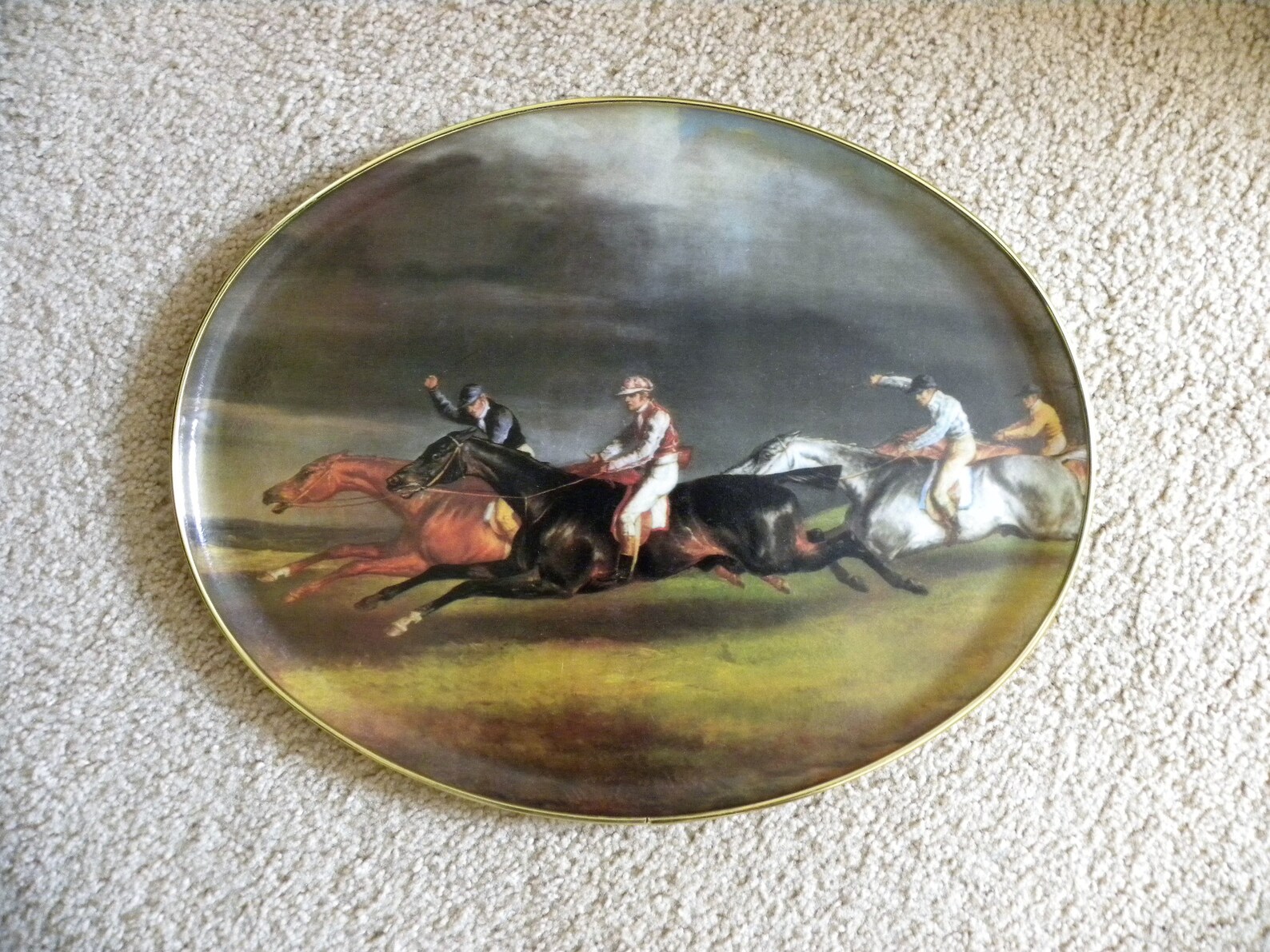 Fox Hunting Scene Bar Tray Vintage English Serving Tray With - Etsy