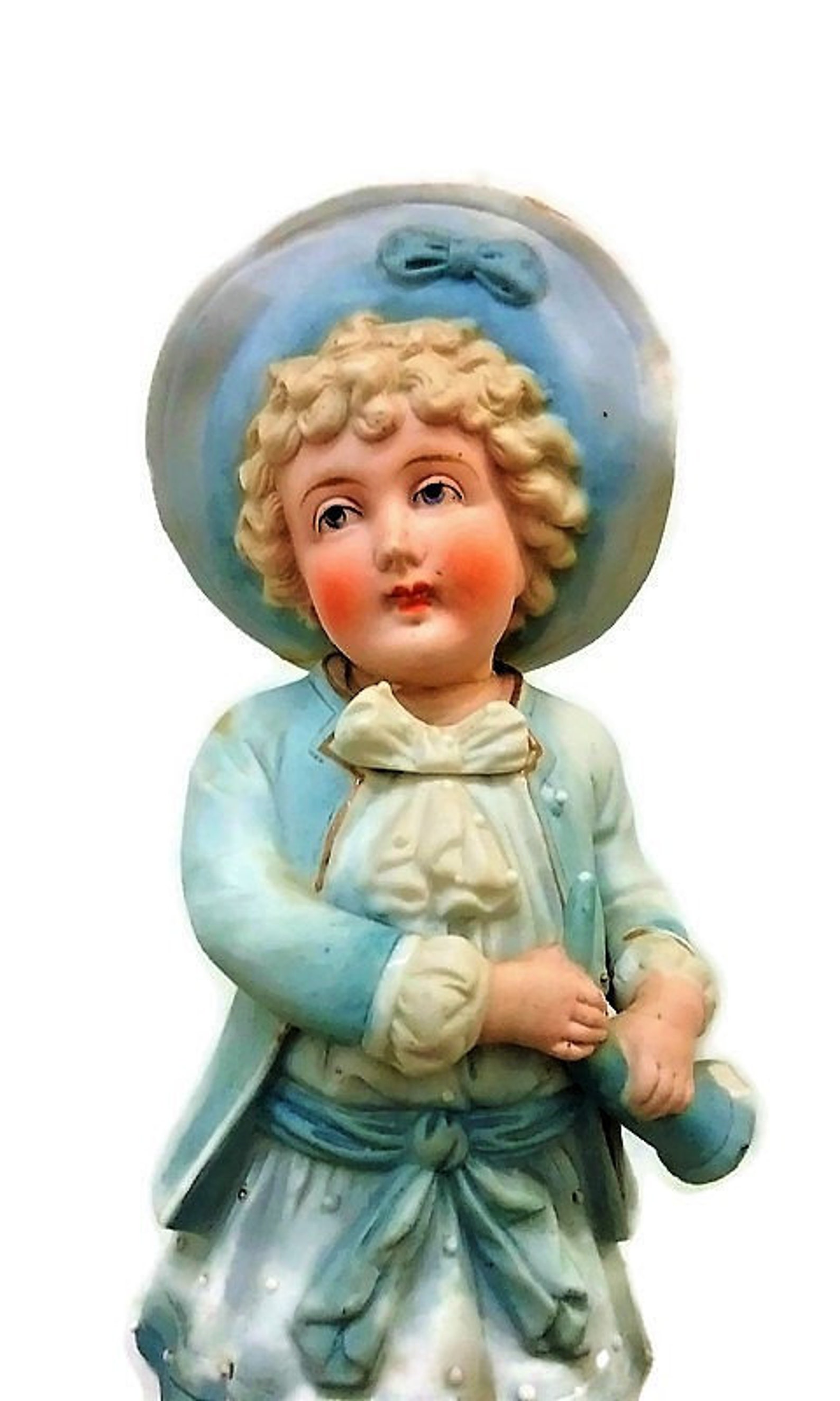 German Colonial Boy Figurine in Blue Gebruder Heubach Bisque - Etsy