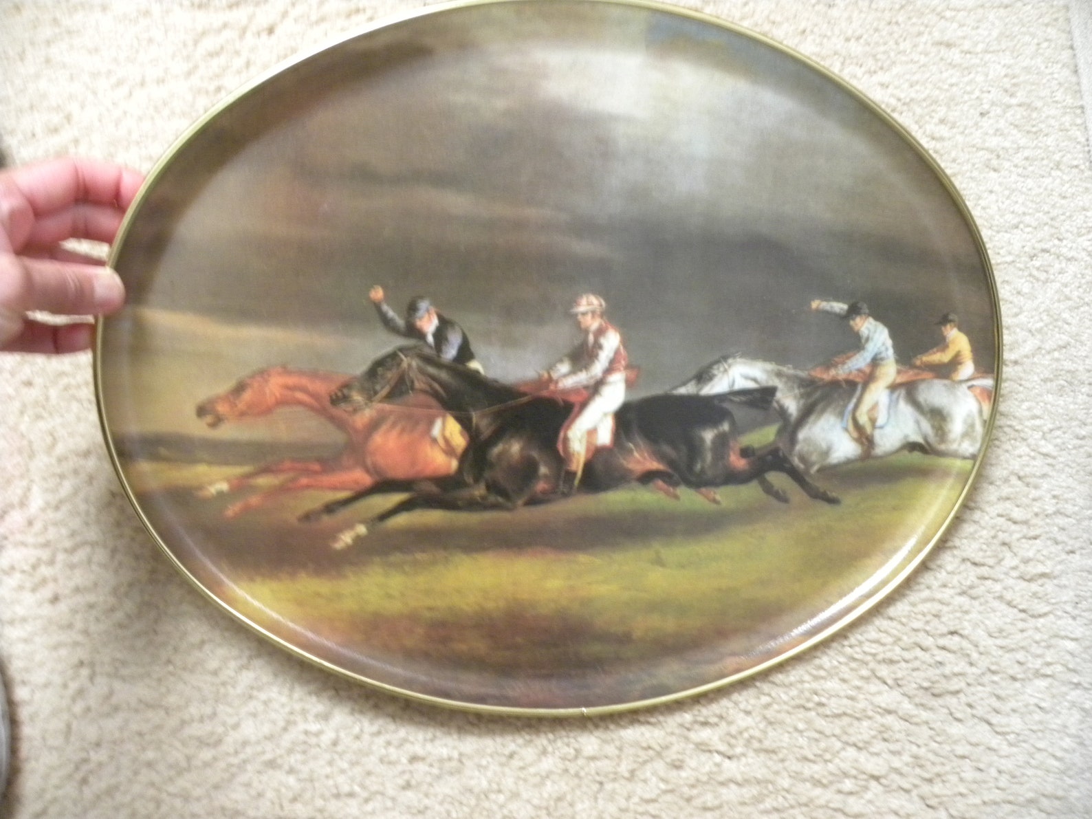 Fox Hunting Scene Bar Tray Vintage English Serving Tray With - Etsy
