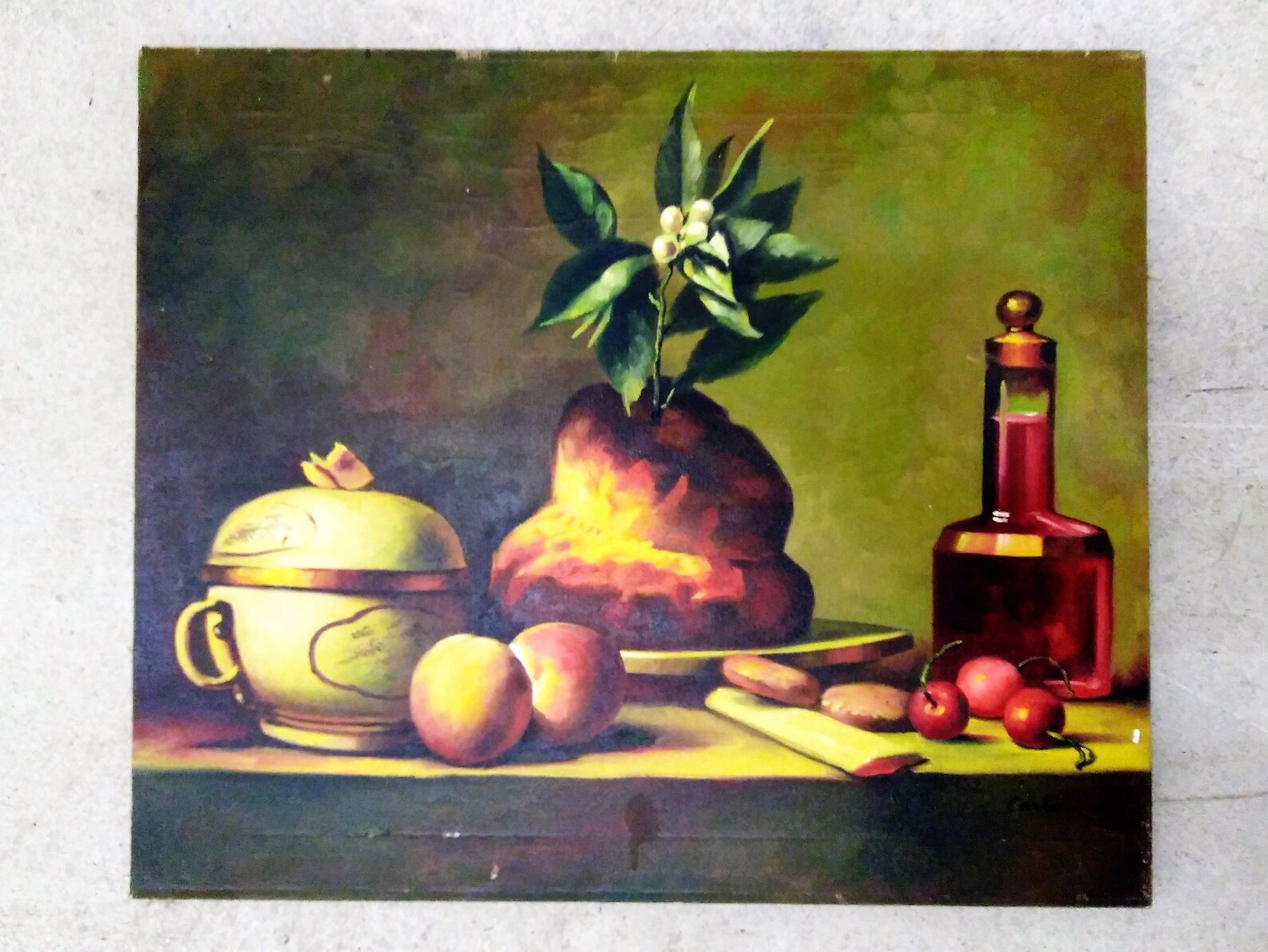 20th Century Original Oil Painting on Canvas Still Life Oil | Etsy