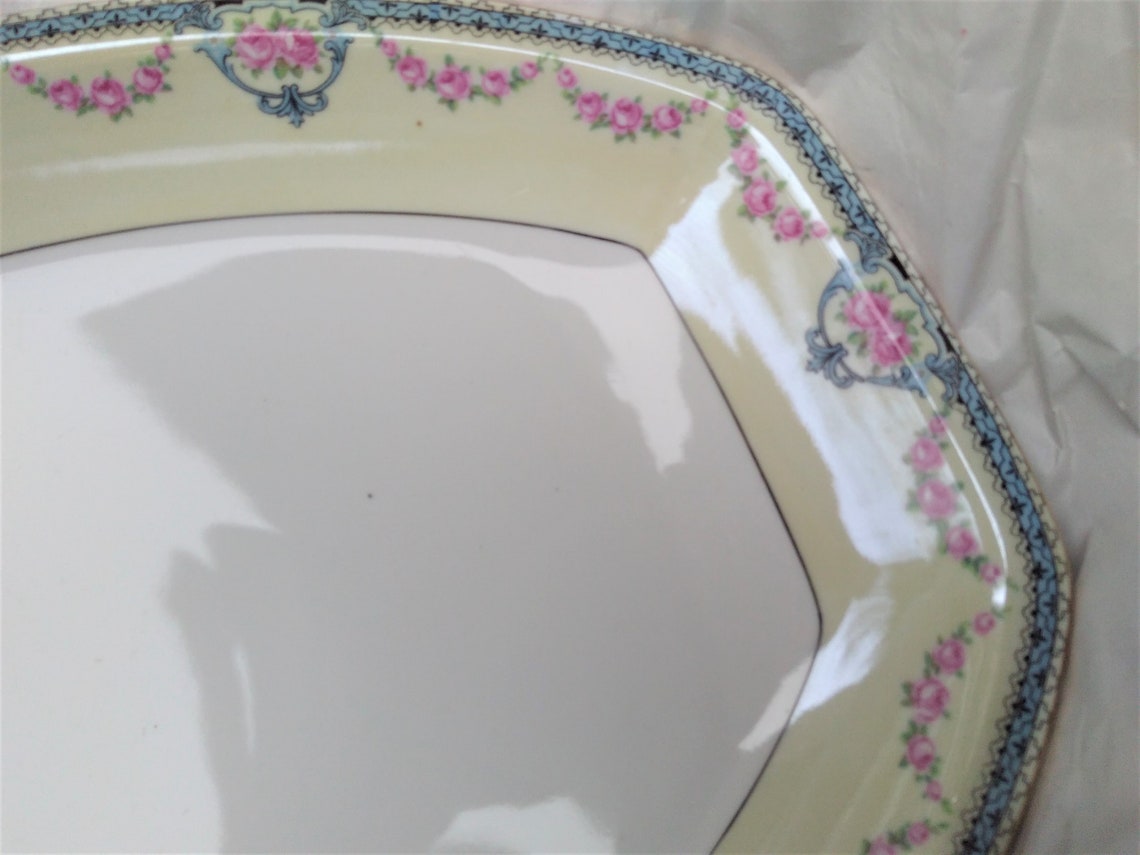 Large Serving Platter Union K Czechoslovakia Plate Porcelain | Etsy